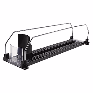 Hemobllo Drinks Organizer for Fridge- Refrigerator Bottle Can Organizer Adjustable Beverage Organizer Glide Pusher Drink Sliding Organizer for Vending Machine Refrigerator