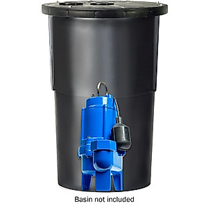 Little Giant LG-SEW75T 115 Volt, 3/4 HP, 8400 GPH Cast Iron Sewage Pump with Tethered Switch and 20-Ft. Cord, Blue, 14942662