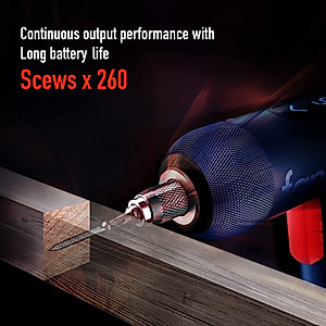 Fanttik Cordless Screwdriver Kit (NEX L1 Pro Blue), 14pcs, Digital Screen, Li-ion 2000mAh 6 Gears 0.5-6 Nm Rechargeable Electric Screwdriver Set 3.6V with USB Cable, Front LED, and Accessories Kits