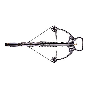 Barnett Whitetail Hunter II Crossbow, with 4x32 Multi-Reticle Scope, 2 Headhunter Arrows, Lightweight Quiver