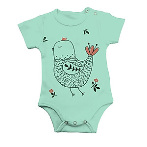 FLORNO Baby Bodysuits 5-Pack – 100% Pure Cotton Short Sleeve Onesies for Newborns and Infants, Unisex Baby Clothes (12-18 Months)