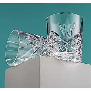 Godinger Old Fashioned Whiskey Glasses, Shatterproof and Reusable Acrylic - Dublin Collection, Set of 4