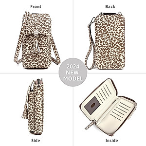 Pearl Angeli Small Crossbody Phone Bag RFID Women Wallet Cellphone Credit Card Purse with Adjustable Shoulder Strap