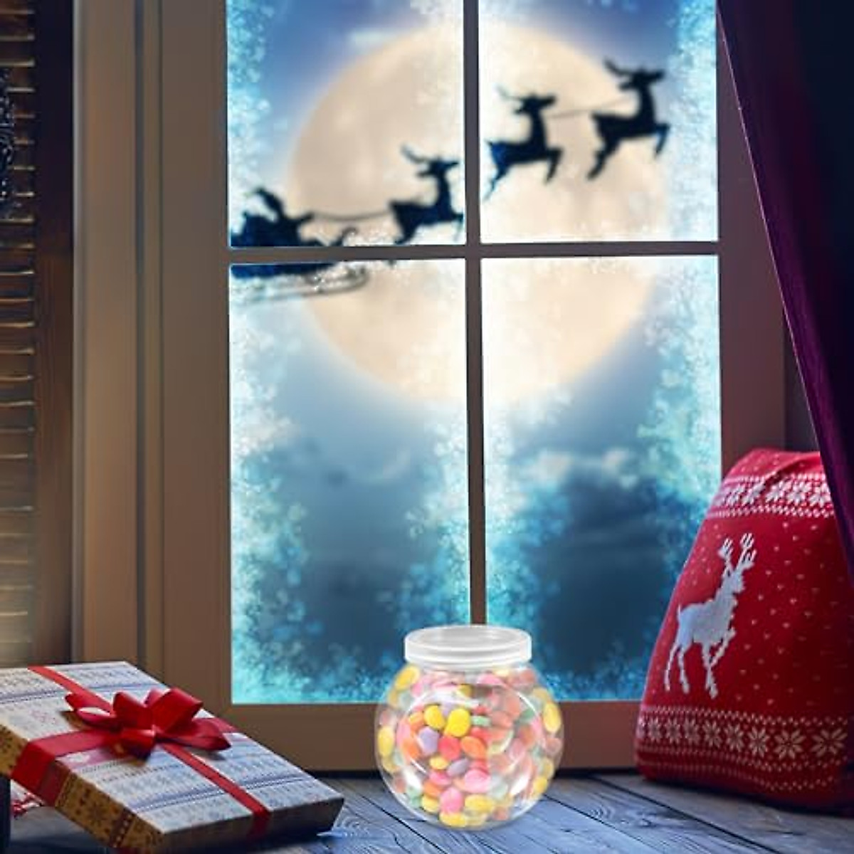 TOVINANNA 3pcs Candy Holder with Lid Small Storage Container Clear Candy Can Household Snack Holders Party Cookie Holder Small Holders Candy Container Storage Holder The Pet With Cover Jar
