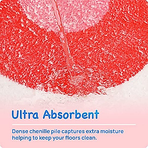 Snack Break | Cute Red Heart Rug for Bathroom, Bedroom and Living Room | Non-Slip Backing | Ultra Soft Machine Washable Microfiber