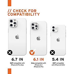 [U] by UAG Designed for iPhone 12 Case/iPhone 12 Pro Case [6.1-inch screen] Lucent Slim Fit Lightweight Stylish Transparent Impact Resistant Protective Phone Cover, Dusty Rose