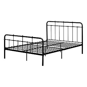 South Shore Versa Metal Complete Bed-Full-Black
