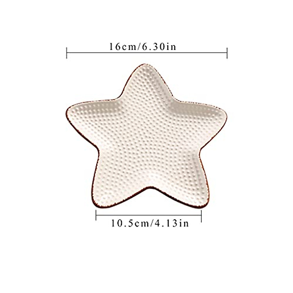 Appetizer Bowls Set of 2 Sauce Dish Ocean Starfish Shell Fish Shape Ceramic Appetizer Plates Snack Fruit Sushi Dessert Jewelry Plates Dinnerware Trays Home Decoration Salad Bowls ( Size : 6.30x4.13in