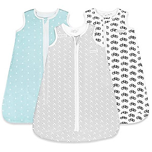 Baby Sleeping Bag Sack – Infant Sleeping Bags 6-12 Months – Pure Cotton Wearable Blanket Baby Sleep Bag – Unisex Zip Up Baby Bag for Sleeping and Diaper Changing – Breathable Bag Sleepers for Babies