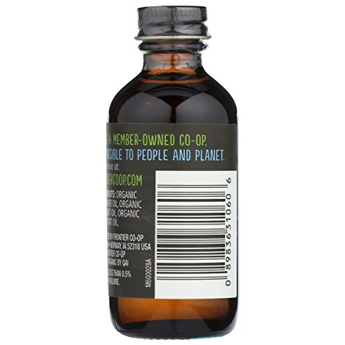 Frontier Organic Non-Alcoholic Mint Flavor, 2-Ounce, Full Flavor for Baking, Icing, Coffee, Cookies, Kosher, Organic