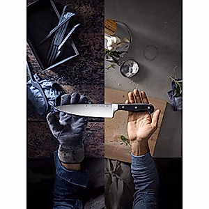 WMF Chef's Knife Spitzenklasse Plus Length 30 cm Blade Length 15 cm Performance Cut Made in Germany Forged Special Blade Steel Seamlessly Riveted Plastic Handle
