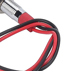 1 PC 6mm LED Metal Indicator Adjustable Cake Scraper, Flower Silicone MoldLight 6V 1A Waterproof Lamp LED Lights Emitting Diodes for Pilot Car Truck Boat with Wire (Green)