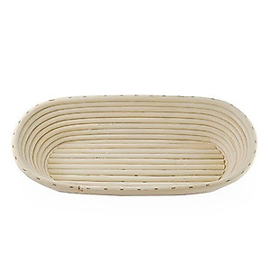 The Lucky Clover Trading Artisan Collection Long Proofing Basket, Natural