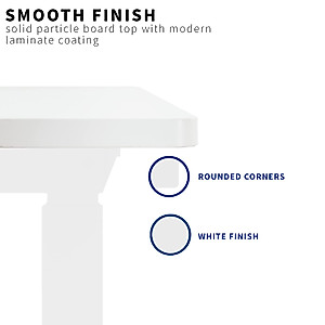 VIVO Universal 60 x 30 inch Table Top for Standard and Sit to Stand Height Adjustable Home and Office Desk Frames, White Desktop, DESK-TOP60-30W