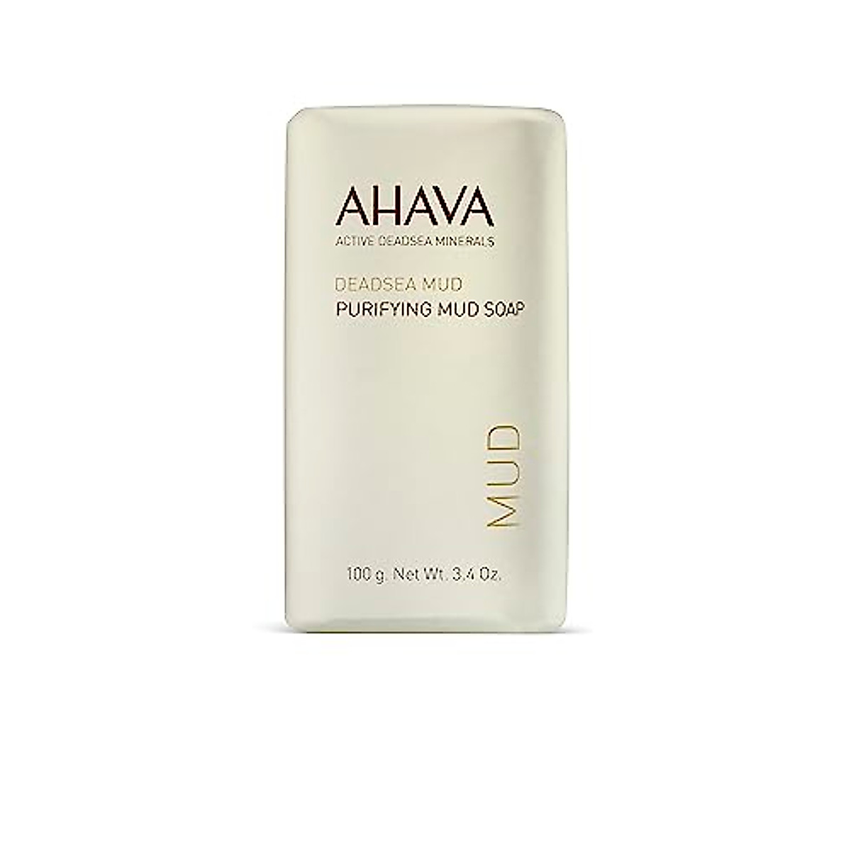 AHAVA Purifying Dead Sea Mud Soap - Face & Body Cleansing Bar to Purify the Skin, Enriched with Exclusive Mineral Blend of Dead Sea Osmoter and Dead Sea Mud, 3.4 Oz, (Packaging May Vary)