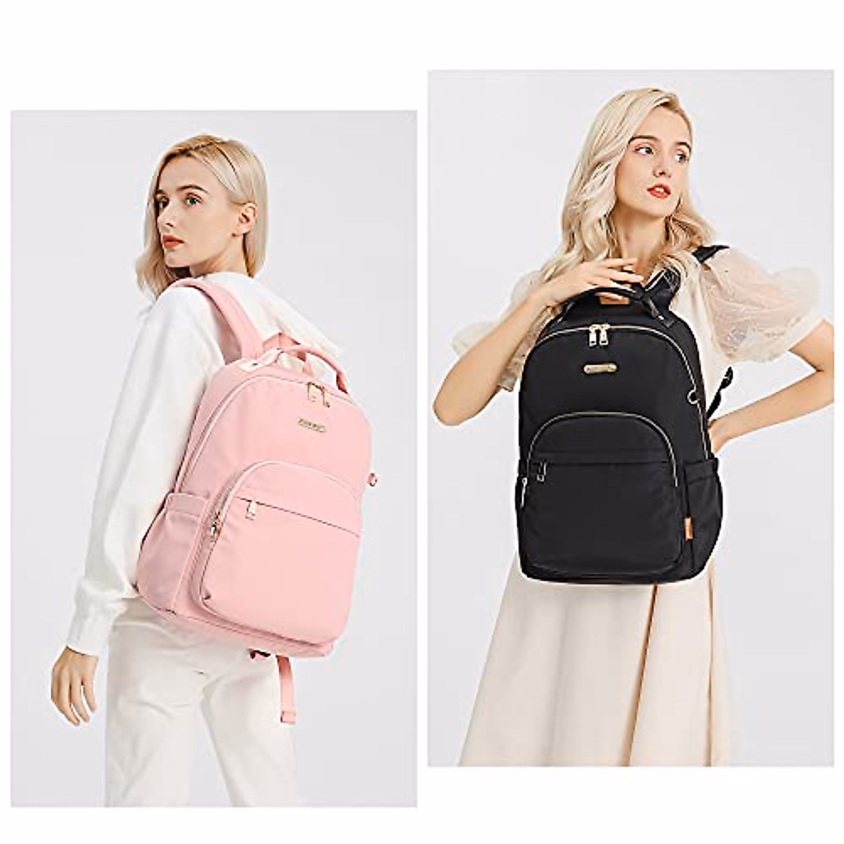 ALLYOUGER School Backpacks Schoolbag Water Resistant for Girls(PINK1)