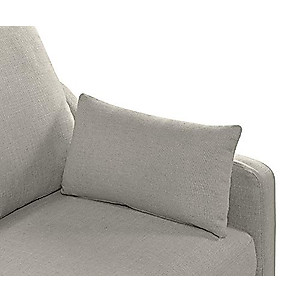 Serta Carmina Contemporary Upholstered 75" Living Room Sofa, Modern Couch for Two or Three, High Plush Seat Cushions and Back Pillows, Easy Assembly, Gray