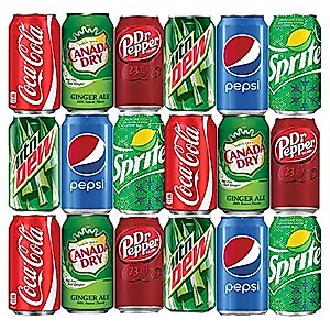18 Pack BGM Assortment of Soda Refrigerator Restock Kit (Pack of 18)