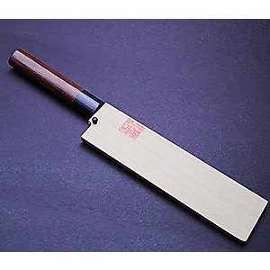 Yoshihiro VG-10 46 Layers Hammered Damascus Nakiri Japanese Vegetable Knife (6.5'' (165mm) Rosewood Handle)