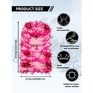 MGBPEI 1 Pack Distressed Balaclava Ski Mask for Men/Women Knitted Full Face Ski Mask Windproof Neck Warmer