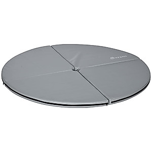 Soozier Pole Dance Mat, 2"T x 5'W Folding Pole Dance Mat for Home, Lightweight and Foldable, Gray