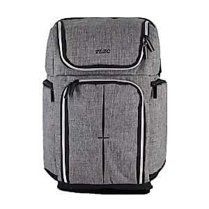 TLZC 30L Reusable Lunch Bag, Double Compartment Insulated Backpack for Lunch Dinner Picnic, 1 Compartment for 18 Inch Laptop, 1 Side Pocket for Bottle Backpack