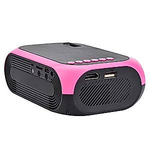 Delaman Home Theater Projector Mini LED Projector Handheld Projector HD 1080P Home Theater USB/SD/HDMI/AV