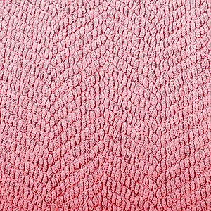 Bytide Throw Blanket for Couch Soft Knitted Textured Couch Cover Pink Tweed Blanket with Fringe Tassel for Home Décor Bed Sofa Chair, 50" x 60", Strawberry Ice