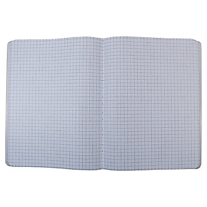 Top Flight Sewn Marble Composition Book, Black/White, Quad Rule, 4 Squares per Inch, 9.75 x 7.5 Inches, 100 Sheets (41320)
