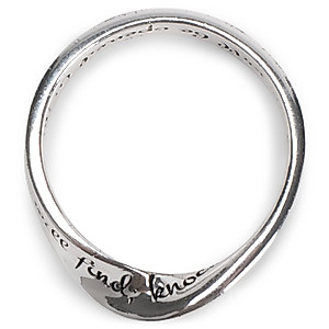 Dicksons Shall Be Given Silver Plated Size 8 Stainless Steel Wide Mobius Ring