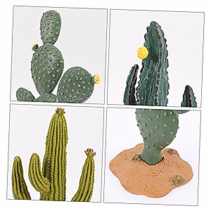 Abaodam 12 pcs Fake Cactus Decoration Simulated Cactus Ornament Artificial Plant car Decor Mini Faux Plants Indoor Artificial Succulents unpotted Artificial Cactus Figurines Cactus Crafts