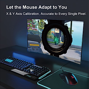 Bloody ES9Pro FPS RGB Gaming Mouse, PMW3389 Chip, 16000 CPI, 2000Hz Report Rate, 400IPS, 4M Onboard Memory, Fully Programmable with Advanced Preset Macros