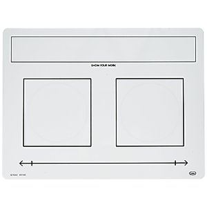 Didax Educational Resources, 10-Board Set Write-On/Wipe-Off Fraction Mats, White, Black