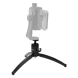 Fotodiox Pro Heavy Duty Tabletop Arched-Leg Tripod - All Metal, Foldable with Pan/Swivel Ballhead for Cameras, Monitors, LED Lights, Flashes, Mic and more