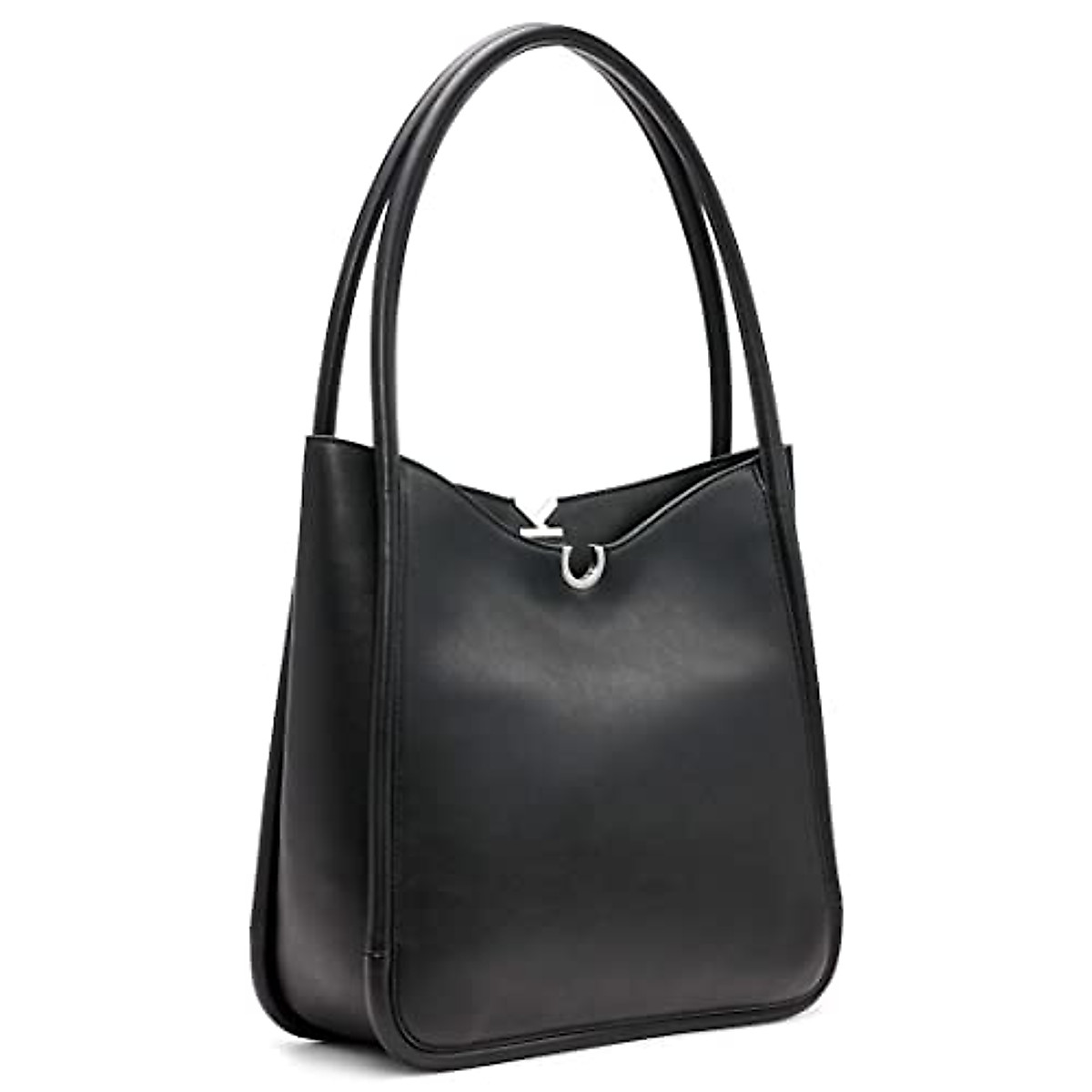 Calvin Klein Crisell North/South Tote, Black/Silver,One Size