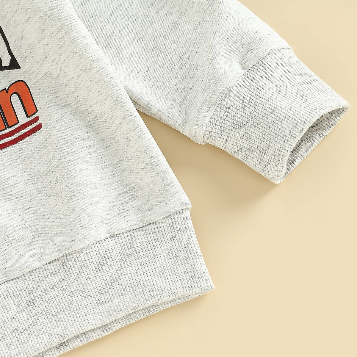 Youweixiong Toddler Baby Girl Fall Winter Clothes Set Letter Print Pullover Sweatshirt Top+Cow Spot Flared Pants Bell Bottom Outfits (Gray, 2-3T)