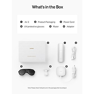 Ulike Laser Hair Removal for Women and Men, Air 3 Ice-Cooling IPL Hair Removal Device for Nearly Painless & Long-Lasting Results, 3 Modes & Auto Flashing for Fast Full Body Hair Removal from Home