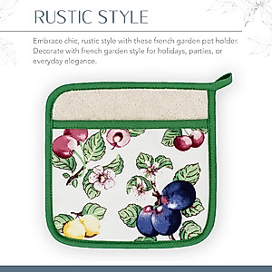 Elrene Home Fashions Villeroy & Boch French Garden Pot Holder, Pot Holder for Kitchen Use, 8"x9"