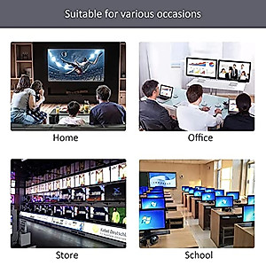 Tolmnnts HDMI Splitter 1 in 4 Out Powered by AC Adapter, Hdmi powered Splitter Supports 4K@30Hz 3D Full HD1080P, Compatible with Xbox PS3 PS4 Fire Stick Roku Blu-Ray Player HDTV - 1 Input to 4 Outputs