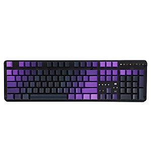 108 Key Mechanical Keyboard 108 87 61 Dyed Purple Black Gradient PBT Profile Keycap for 104 TKL 60% Switches Mechanical Gaming Keyboard