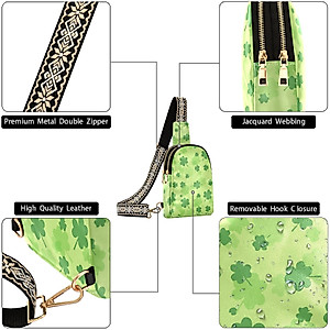 Augenstern Women Crossbody Sling Backpack St-patricks-day-shamrock Girl Chest Bag Daypack for Hiking Traveling