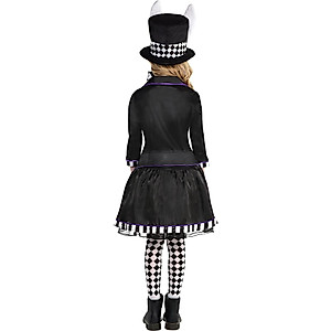Amscan Girl's Dark Mad Hatter Costume | X-Large (14-16) | 1 Pc