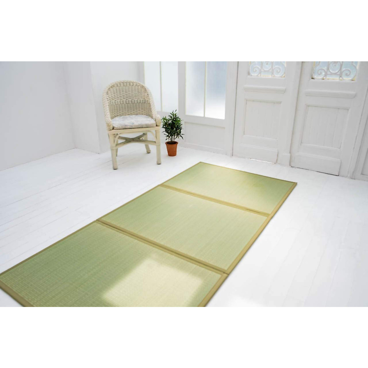 BJDesign Japanese Traditional Igusa (Rush Grass) Tatami Floor Mattress Tatami mat, Full XL. Made in Japan (Full XL)