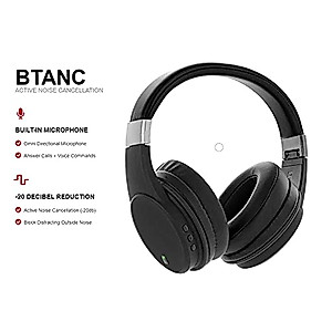 BTANC Sentry Noise Cancel Bluetooth Headphones