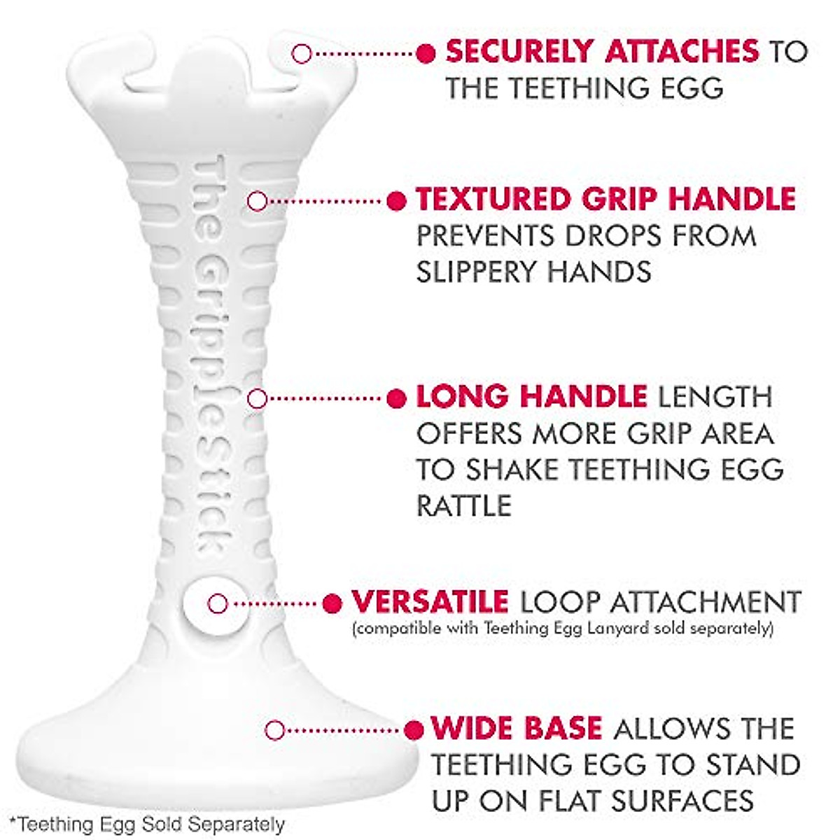 A Baby Registry Must Have - The Teething Egg Blue Bundle - Infant Toys 3-6 Months, Sensory Toys for 0-6 Months, 6-12 months and up for Molar Teething, Baby Boy or Girl up to 18 Months