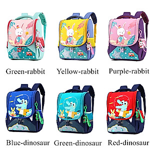 Rabbit/Dinosaur Prints Backpack Toddler Nursery Kids Preschool Boys Daily Bag for Baby Kids