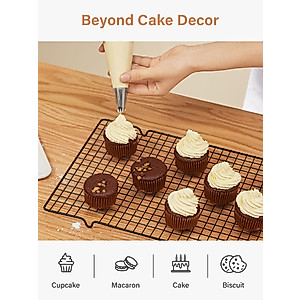 Kootek Piping Bags Disposable 16 Inch 100pcs with EBook, Anti Burst Thicken Pastry Bags, Icing Piping Bags for Cookie Cake Frosting Decorating Baking Supplies