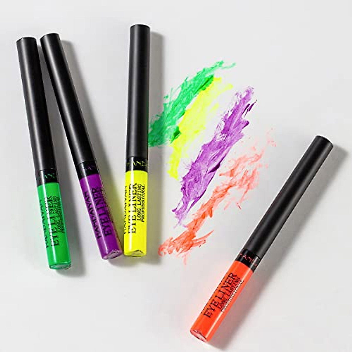 BestLand 12 Colors Matte Liquid Eyeliner Set UV Glow Rainbow Colorful Neon Eyeliner Pencil Pigmented Waterproof Smudgeproof Long Lasting Gel Eye Liner Eye Makeup Gift Kit for Women (Set C)