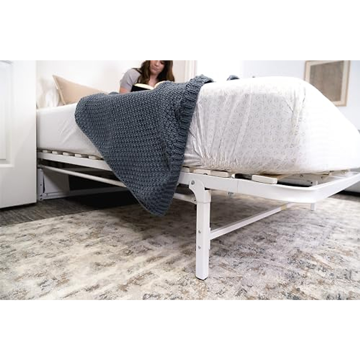 Wilding Wallbeds Deluxe Murphy Bed Frame Vertical Wallbed, DIY Wood Frame for Folding Cabinet, Pull-out Bed, Hidden Bed (Full)