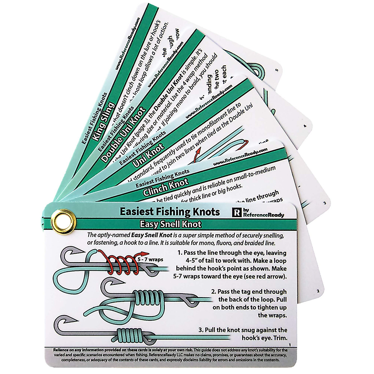 Easiest Fishing Knots: Waterproof Guide on How to Tie 12 Simple Fishing Knots with Mini Carabiner, Perfect for Beginners